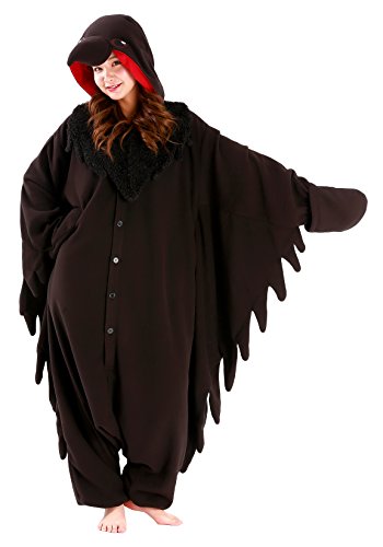 Halloween Raven Kigurumi Onesie Costume