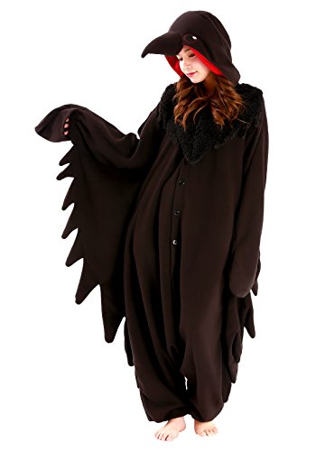 Halloween Raven Kigurumi Onesie Costume