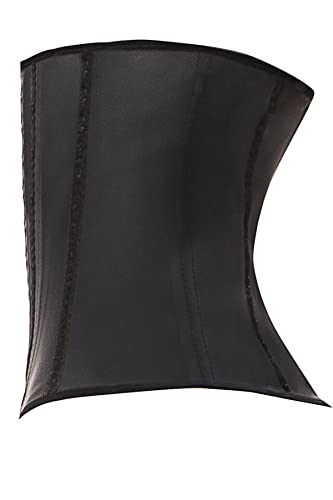 Lady Slim Fajas Colombianas Reductoras Y Moldeadoras para Mujer Underbust Latex Waist Trainer Hourglass Body Shaper for Women Black V2 XS