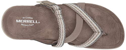 Merrell Women's District Mendi Thong Slipper, Brindle, 08.0 M US