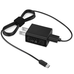 tablet fast charger include 5ft usb type-c&micro usb cable for charging all-new fire hd 10 and fire hd 10 plus,kids pro,kids edition,all new fire 10 tablet