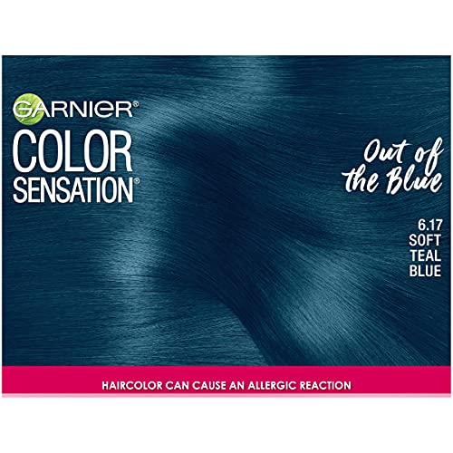 Garnier Color Sensation Hair Color Cream, 6.17 Out of the Blue, Soft Teal Blue