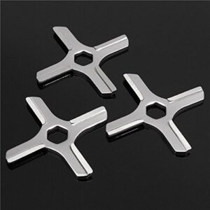 Pukido 3pcs #5 Blade Meat Grinder Parts Blade For Moulinex HV3/KRUPS F402