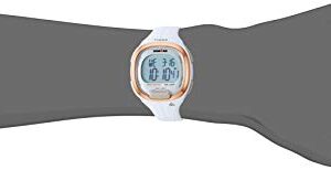 Timex Women's TW5M19900 Ironman Transit Mid-Size White/Rose Gold-Tone Resin Strap Watch