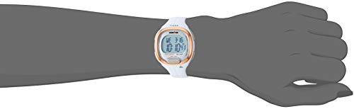 Timex Women's TW5M19900 Ironman Transit Mid-Size White/Rose Gold-Tone Resin Strap Watch