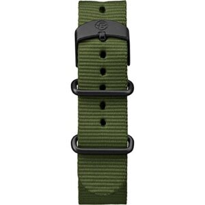 Timex Men's TW4B15500 Expedition Scout 40mm Green/Black/Cream Nylon Slip-Thru Strap Watch