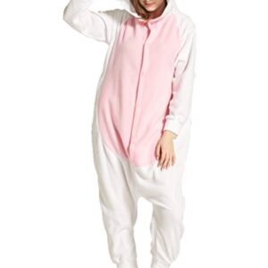 MizHome Halloween Costume Goat Hooded Pajamas Kigurumi Cosplay Goat L