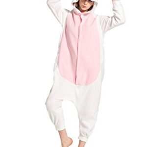 MizHome Halloween Costume Goat Hooded Pajamas Kigurumi Cosplay Goat L