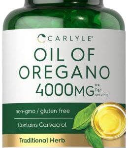 Carlyle Oregano Oil Extract | Max Potency | 150 Softgel Capsules | Non-GMO and Gluten Free Formula | Contains Carvacrol