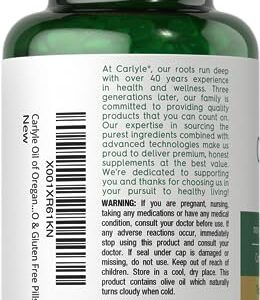 Carlyle Oregano Oil Extract | Max Potency | 150 Softgel Capsules | Non-GMO and Gluten Free Formula | Contains Carvacrol