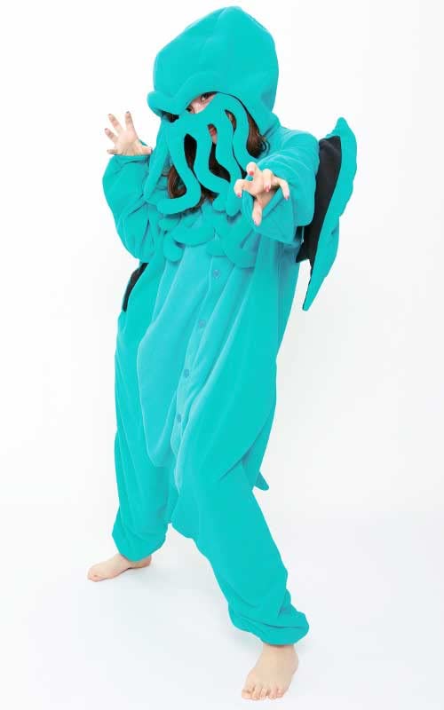 SAZAC Cthulhu Kigurumi - Onesie Jumpsuit Halloween Costume