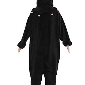 SAZAC Kuromi Kigurumi - Onesie Jumpsuit Halloween Costume (One Size)