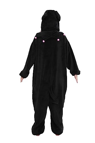 SAZAC Kuromi Kigurumi - Onesie Jumpsuit Halloween Costume (One Size)