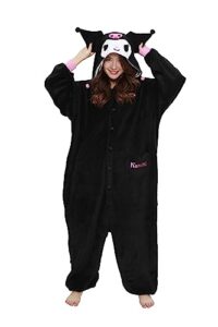 sazac kuromi kigurumi - onesie jumpsuit halloween costume (one size)