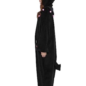 SAZAC Kuromi Kigurumi - Onesie Jumpsuit Halloween Costume (One Size)