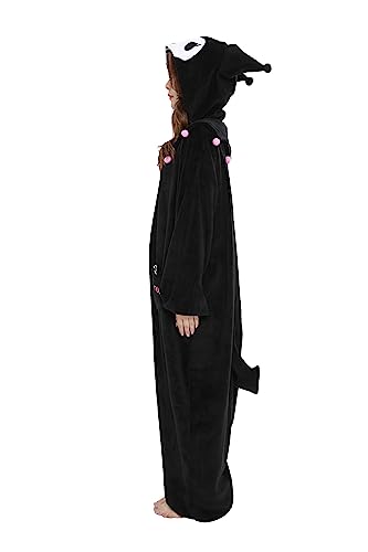 SAZAC Kuromi Kigurumi - Onesie Jumpsuit Halloween Costume (One Size)