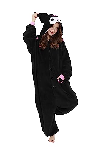 SAZAC Kuromi Kigurumi - Onesie Jumpsuit Halloween Costume (One Size)