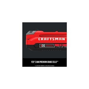 CRAFTSMAN V20 Battery, 2.0 Ah, Lithium Ion Battery (CMCB202)