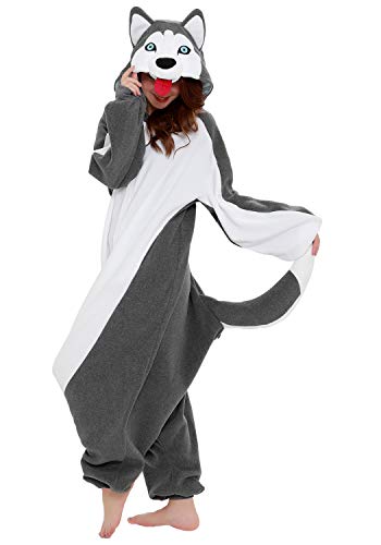 SAZAC Siberian Husky Kigurumi - Onesie Jumpsuit Halloween Costume