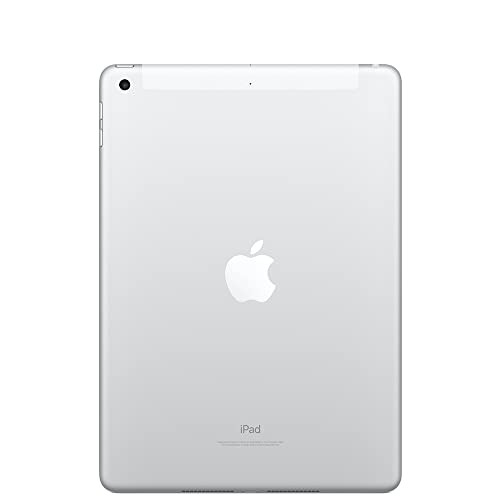 Apple iPad 9.7in 6th Generation WiFi + Cellular (128GB, Silver) (Renewed)