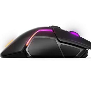 SteelSeries Rival 650 Quantum Wireless Gaming Mouse - Rapid Charging Battery - 12, 000 Cpi Truemove3+ Dual Optical Sensor - Low 0.5 Lift-Off Distance - 256 Weight Configurations - 8 Zone RGB Lighting