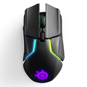 SteelSeries Rival 650 Quantum Wireless Gaming Mouse - Rapid Charging Battery - 12, 000 Cpi Truemove3+ Dual Optical Sensor - Low 0.5 Lift-Off Distance - 256 Weight Configurations - 8 Zone RGB Lighting