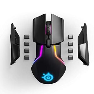 SteelSeries Rival 650 Quantum Wireless Gaming Mouse - Rapid Charging Battery - 12, 000 Cpi Truemove3+ Dual Optical Sensor - Low 0.5 Lift-Off Distance - 256 Weight Configurations - 8 Zone RGB Lighting