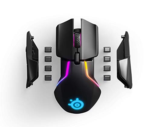 SteelSeries Rival 650 Quantum Wireless Gaming Mouse - Rapid Charging Battery - 12, 000 Cpi Truemove3+ Dual Optical Sensor - Low 0.5 Lift-Off Distance - 256 Weight Configurations - 8 Zone RGB Lighting