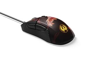 steelseries rival 310 cs:go howl edition gaming mouse - 12,000 cpi truemove3 optical sensor - split-trigger buttons - rgb lighting