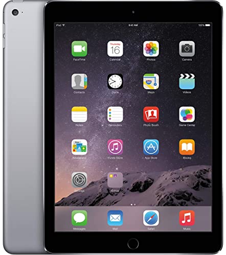 Apple iPad Air 2 16GB WiFi 2GB iOS 10 9.7in Tablet - Space Gray (Renewed)