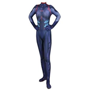 cosplay life neon genesis evangelion cosplay costume – asuka rei superhero halloween outfit bodysuit zentaisuit (rei 3.0, s)