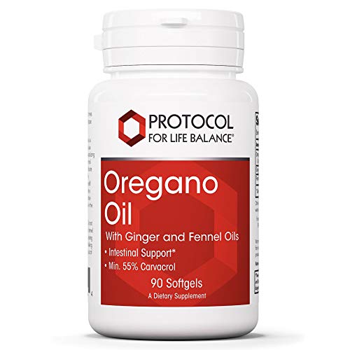 PROTOCOL FOR LIFE BALANCE - Oregano Oil - with Ginger and Fennel Oil, Helps Provide Intestinal Support, Immune System Function - 90 Softgels