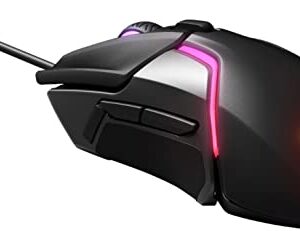 SteelSeries Rival 600 Wired Gaming Mouse - 12,000 CPI TrueMove3+ Dual Optical Sensor - 0.5 Lift-off Distance, RGB Lighting, USB PC Gaming Mice Compatible with Windows and Mac Computer/Laptop (Renewed)