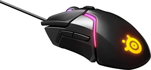 SteelSeries Rival 600 Wired Gaming Mouse - 12,000 CPI TrueMove3+ Dual Optical Sensor - 0.5 Lift-off Distance, RGB Lighting, USB PC Gaming Mice Compatible with Windows and Mac Computer/Laptop (Renewed)