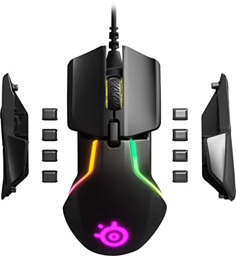 SteelSeries Rival 600 Wired Gaming Mouse - 12,000 CPI TrueMove3+ Dual Optical Sensor - 0.5 Lift-off Distance, RGB Lighting, USB PC Gaming Mice Compatible with Windows and Mac Computer/Laptop (Renewed)