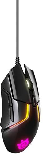 SteelSeries Rival 600 Wired Gaming Mouse - 12,000 CPI TrueMove3+ Dual Optical Sensor - 0.5 Lift-off Distance, RGB Lighting, USB PC Gaming Mice Compatible with Windows and Mac Computer/Laptop (Renewed)