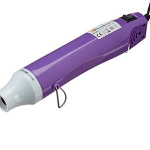 New Heat Gun,mofa Hot Air Gun Tools Shrink Gun with Stand For DIY Embossing And Drying Paint Multi-Purpose Electric Heating Nozzle Heat Gun For Epoxy Resin300W 110V (Purple,White)