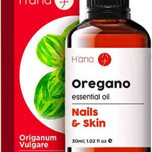 H’ana Oregano Essential Oil for Improved Wellness - 100% Pure Therapeutic Grade Oregano Oil Essential Oil for Skin - Oil of Oregano for Nails - Oregano Oil for Diffuser & Nail (1 fl oz)