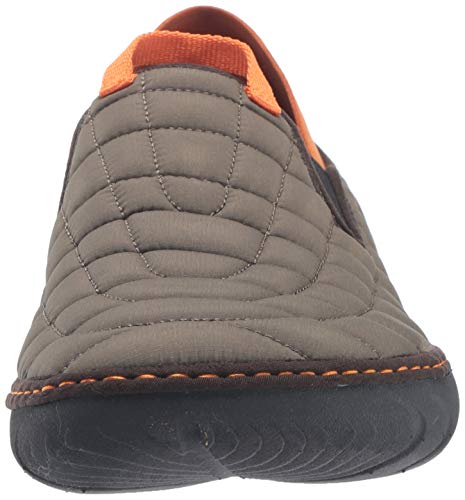 Merrell mens Hut Moccasin, Olive, 9 US