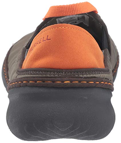 Merrell mens Hut Moccasin, Olive, 9 US