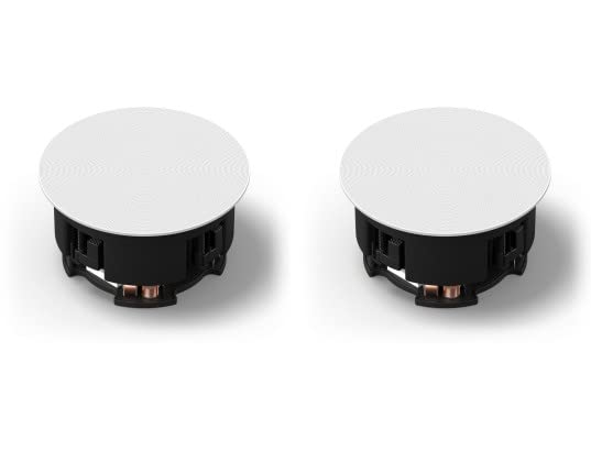 Sonos In-Ceiling Speakers - Pair Of Architectural Speakers By Sonance For Ambient Listening