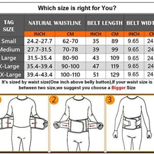 QEESMEI Waist Trainer Belt for Women - Waist Cincher Trimmer - Slimming Body Shaper Belt Sport Girdle Belt, Black Medium