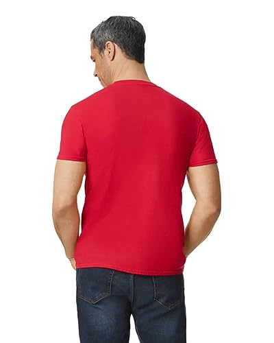 Gildan Adult Softstyle Cotton T-Shirt, Style G64000, Multipack, Red (2-Pack), Medium