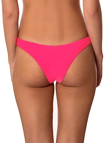 RELLECIGA Women's Watermelon Red Cheeky Brazilian Cut Bikini Bottom Size Medium