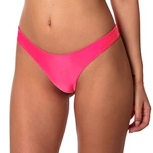 RELLECIGA Women's Watermelon Red Cheeky Brazilian Cut Bikini Bottom Size Medium