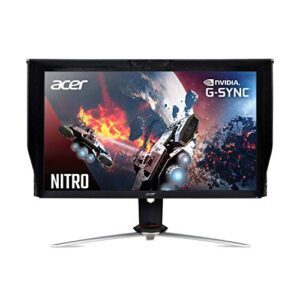 acer nitro xv273k pbmiipphzx 27" uhd 3840 x 2160 ips amd radeon freesync and nvidia g-sync compatible monitor, displayhdr400, quantum dot, 144hz, 1ms, dci-p3 , delta e<1, black