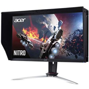 Acer Nitro XV273K Pbmiipphzx 27" UHD 3840 x 2160 IPS AMD Radeon FreeSync and NVIDIA G-SYNC Compatible Monitor, DisplayHDR400, Quantum Dot, 144Hz, 1ms, DCI-P3 , Delta E<1, Black