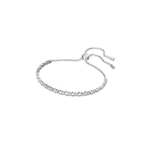 SWAROVSKI Women's Subtle Bracelet Jewelry Collection, Rhodium Finish, Clear Crystals