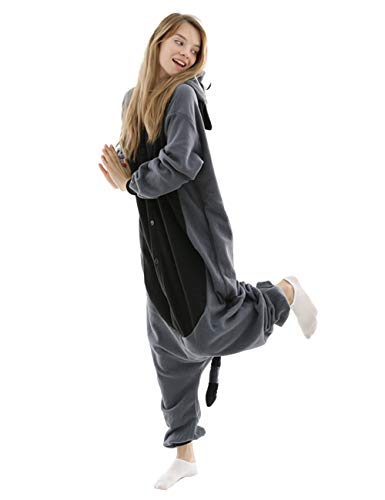 ofodoing Adult Animal One-piece Pajamas Cosplay Animal Homewear Sleepwear Jumpsuit Costume for Women Men…