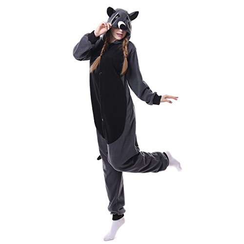 ofodoing Adult Animal One-piece Pajamas Cosplay Animal Homewear Sleepwear Jumpsuit Costume for Women Men…